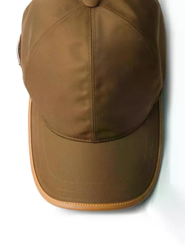 Prada Re-nylon Triangle-logo Baseball Cap - Brown