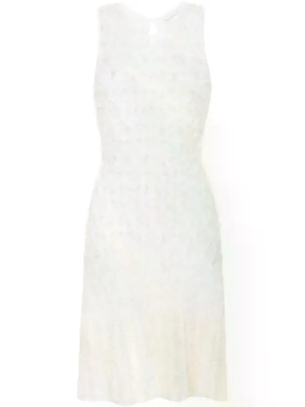 Chloé Frayed Mini Dress - Neutrals