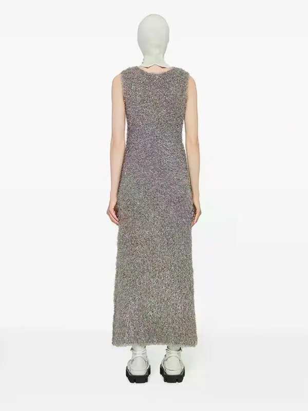 JIL SANDER V-neck Sleeveless Midi Dress