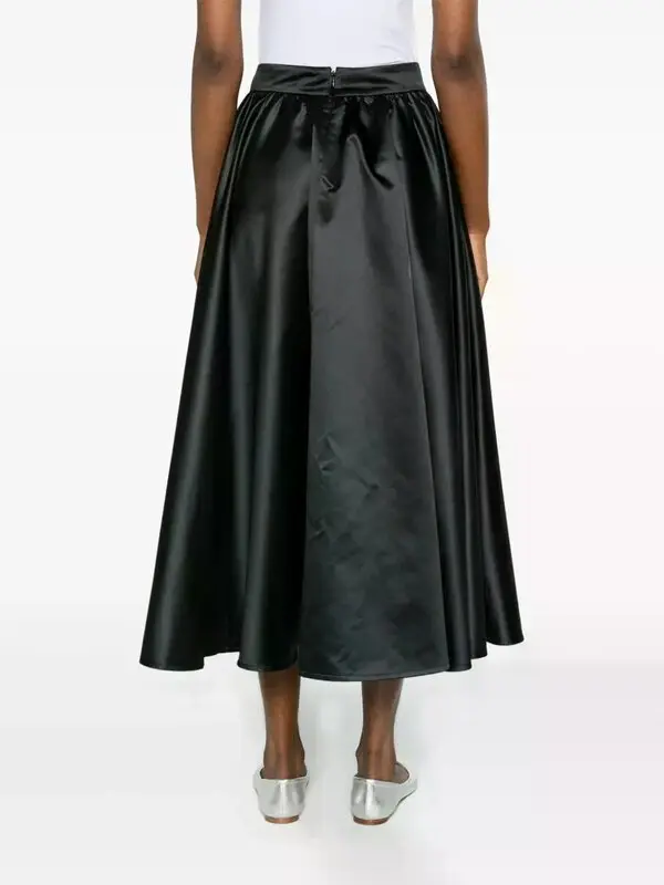 PATOU Volume Satin Midi Skirt