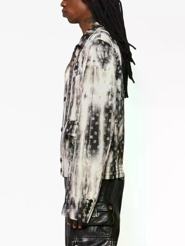 Amiri Monogram-print Wool-blend Jacket