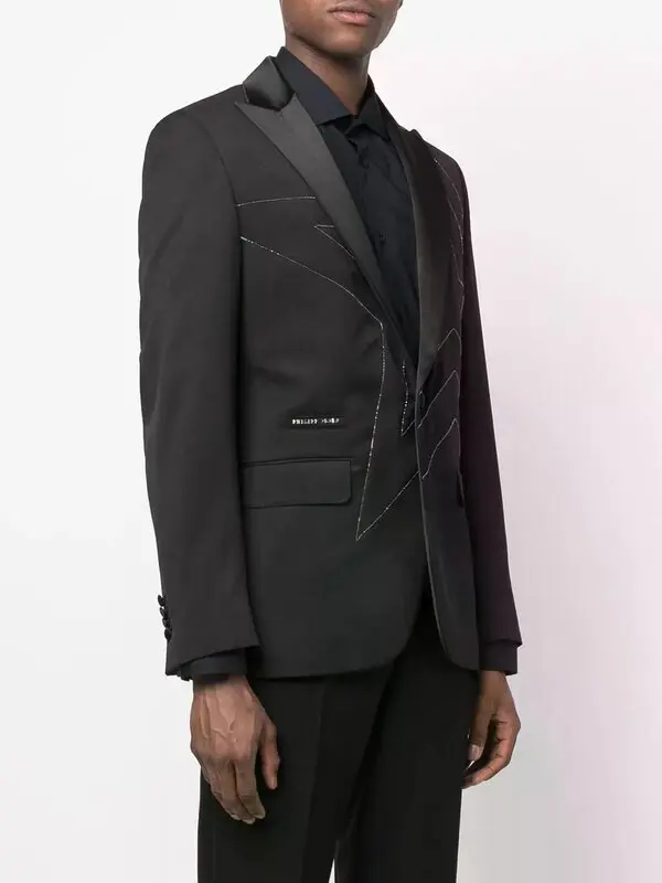Philipp Plein Rhinestone Star Blazer