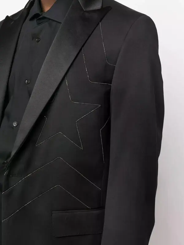 Philipp Plein Rhinestone Star Blazer