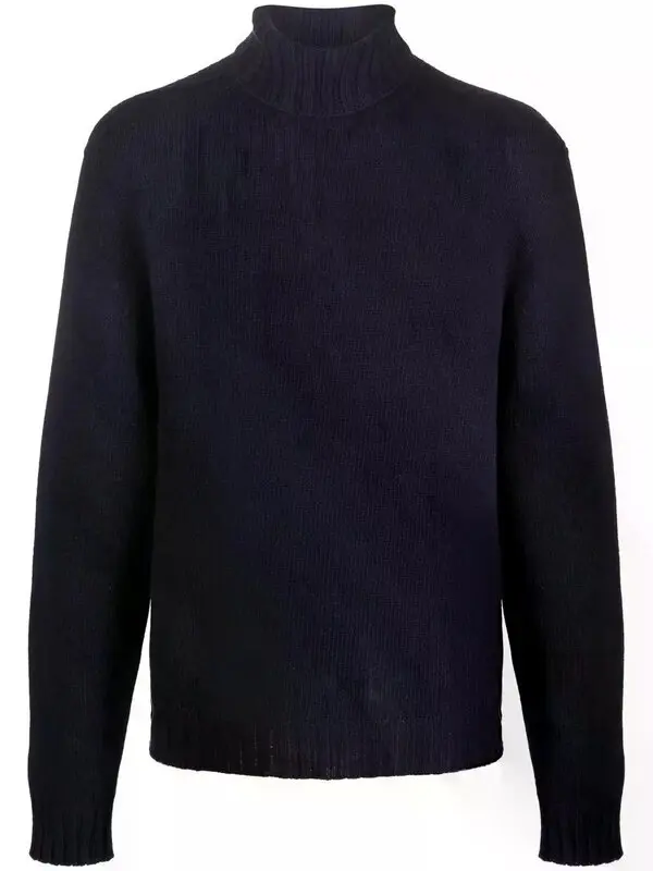 Palm Angels Logo-knit Roll-neck Jumper