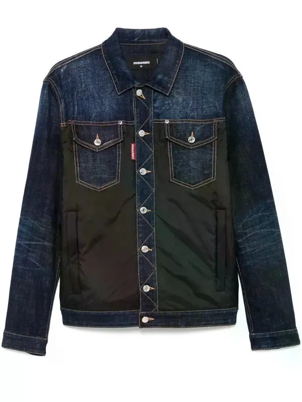 Dsquared2 Denim Puffer Jacket - Blue