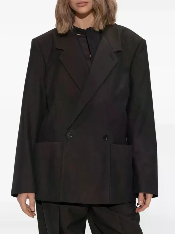 LEMAIRE Double-breasted Blazer - Grey