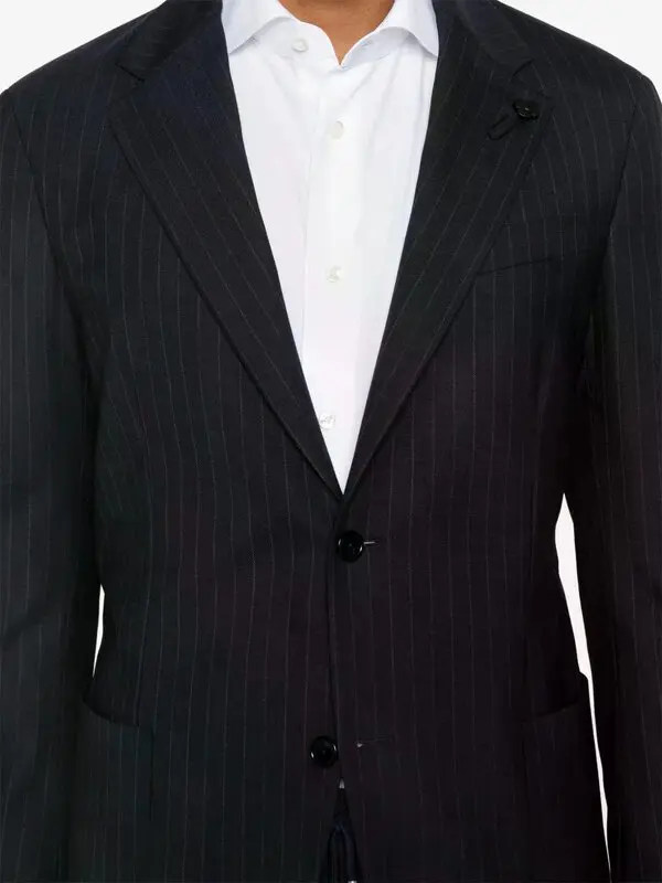 LARDINI Pinstriped Suit - Blue