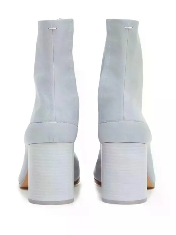 MAISON MARGIELA Tabi 80mm Leather Ankle Boots - Blue