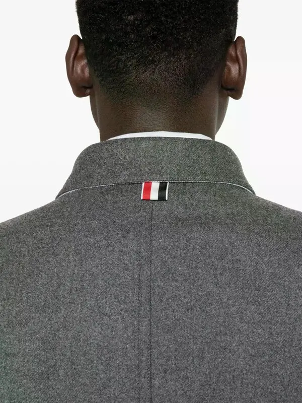 Thom Browne 4-bar Felted Shirt Jacket