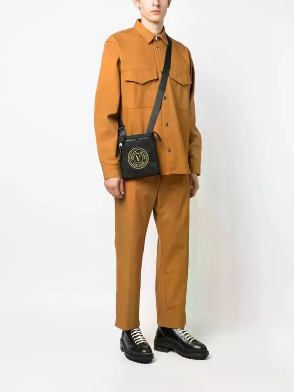 Versace Logo-patch Messenger Bag