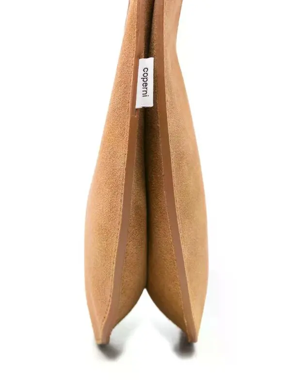 Coperni Small Suede Shoulder Bag - Brown