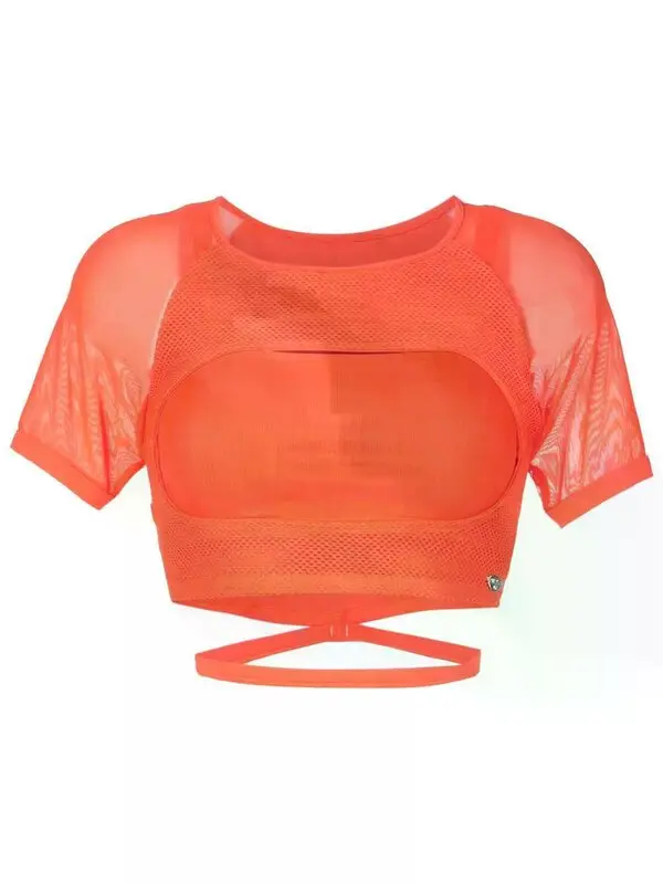 AMIR SLAMA Manly Cropped Performance T-shirt