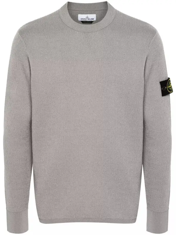 Stone Island Compass Badge Virgin Wool Sweater