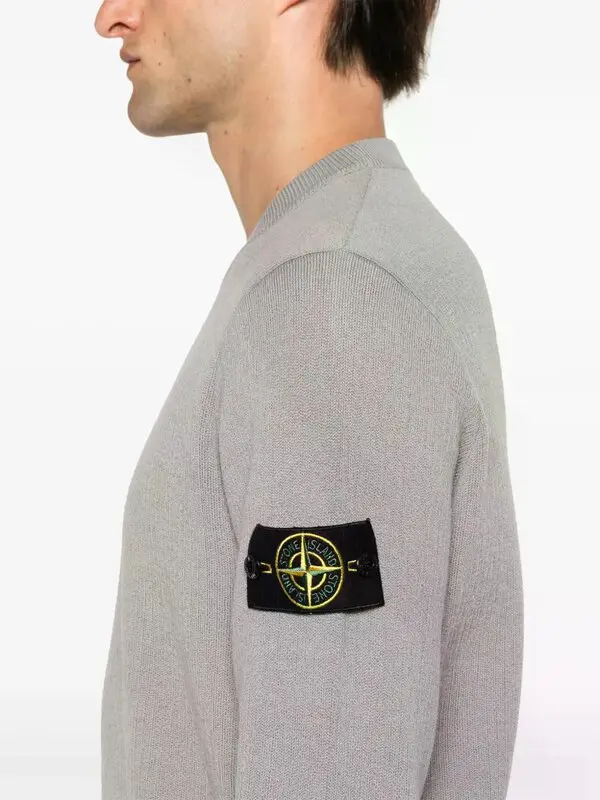 Stone Island Compass Badge Virgin Wool Sweater