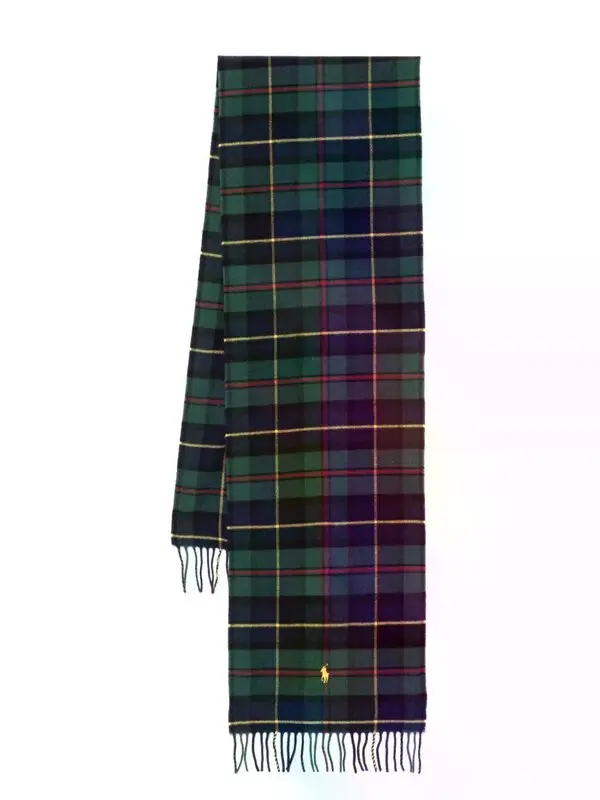 Polo Ralph Lauren Tartan-pattern Scarf - Blue