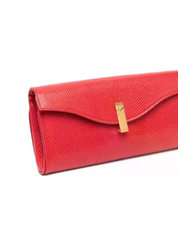 GIUSEPPE ZANOTTI Flutie Clutch Bag - Red