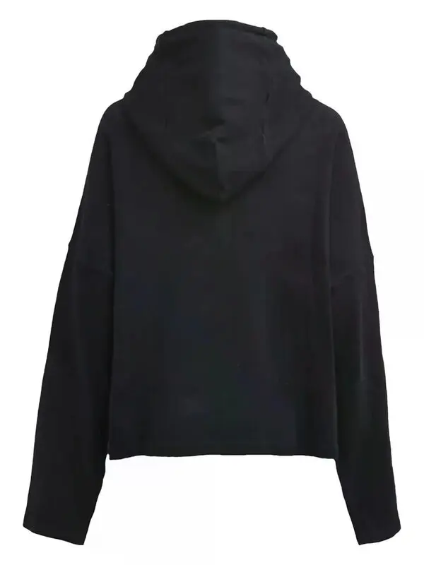 GLASS CYPRESS Floral-embroidered Hoodie