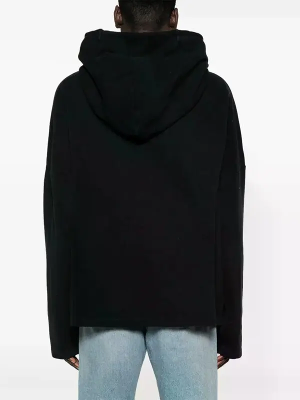 GLASS CYPRESS Floral-embroidered Hoodie