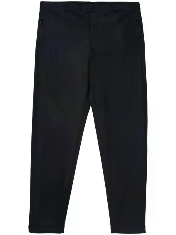 Emporio Armani Tapered Wool-blend Pants