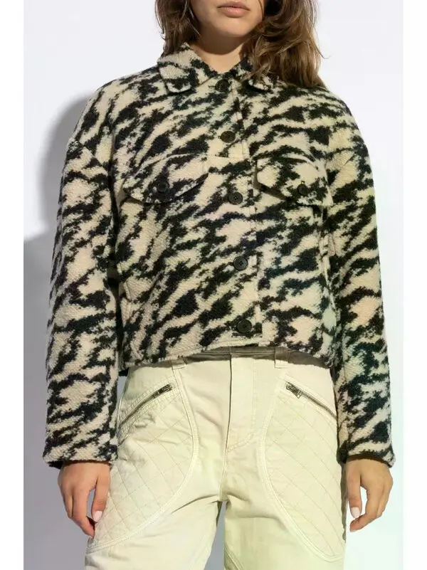 MARANT ETOILE Ferida Zebra-print Coat