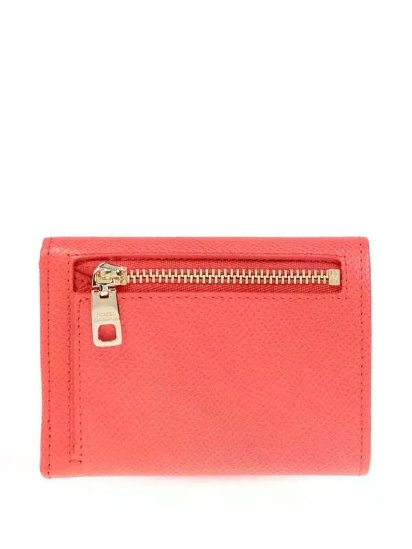 Dolce & Gabbana Logo-plaque Leather Wallet - Red