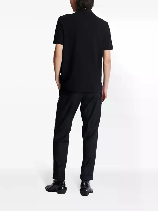 Balmain Embroidered-logo Cotton Polo Shirt