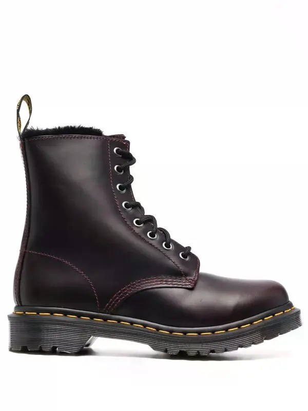 Dr. Martens 1460 Serena Leather Boots - Red