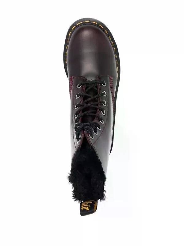 Dr. Martens 1460 Serena Leather Boots - Red
