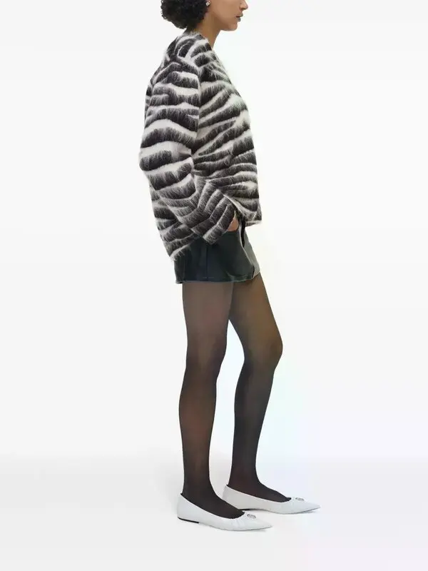 Marc Jacobs Brushed Zebra-intarsia Jumper