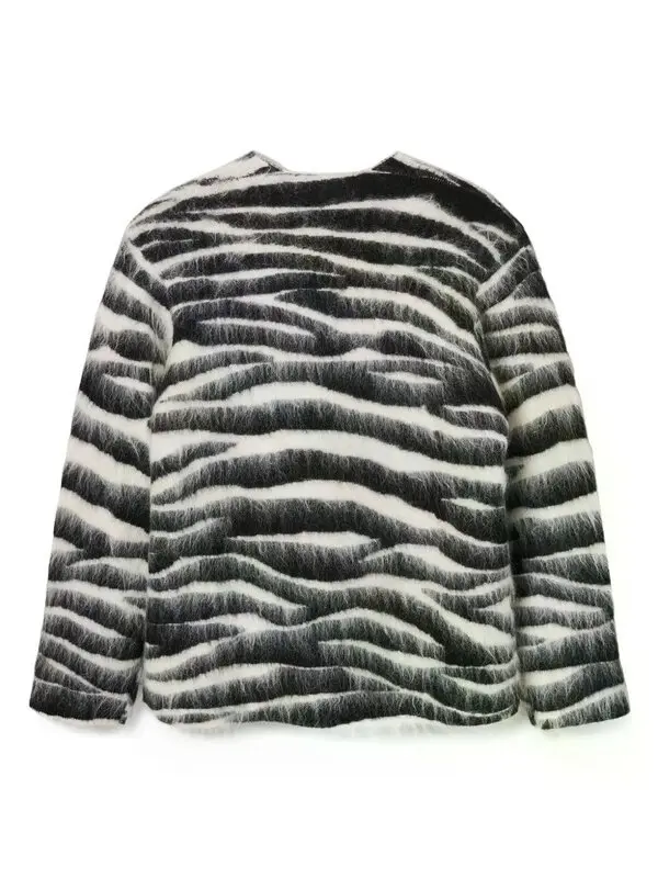 Marc Jacobs Brushed Zebra-intarsia Jumper