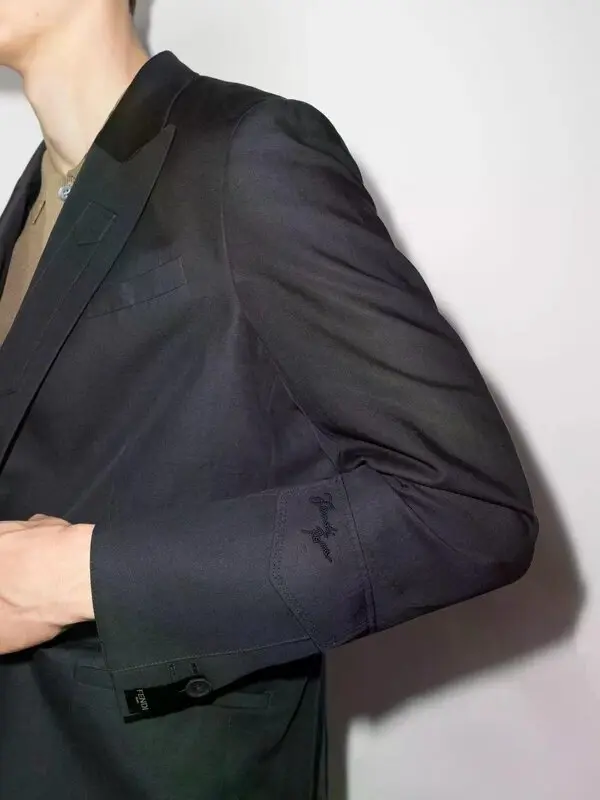 Fendi Peak-lapel Single-breasted Blazer