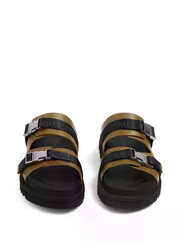 Fusalp Logo Jacquard Sandals - Brown