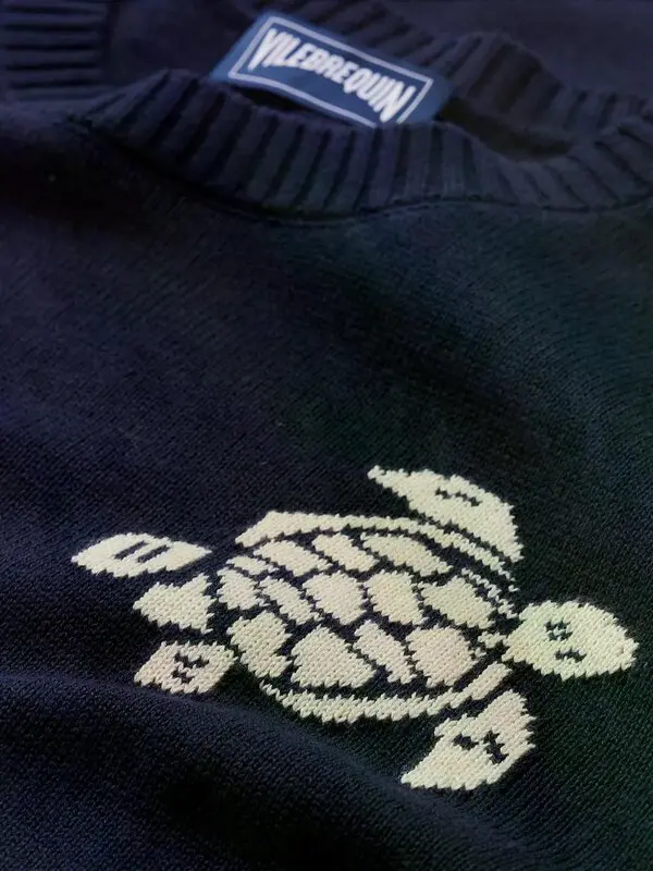 Vilebrequin Embroidered-logo Sweater - Blue