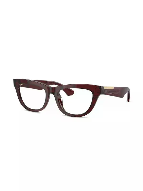 Burberry Check-pattern Cat-eye Glasses