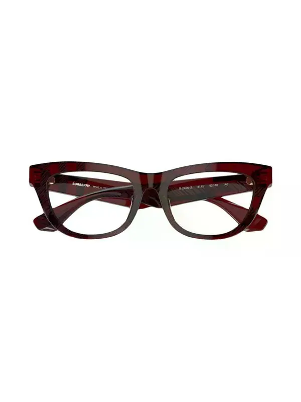 Burberry Check-pattern Cat-eye Glasses