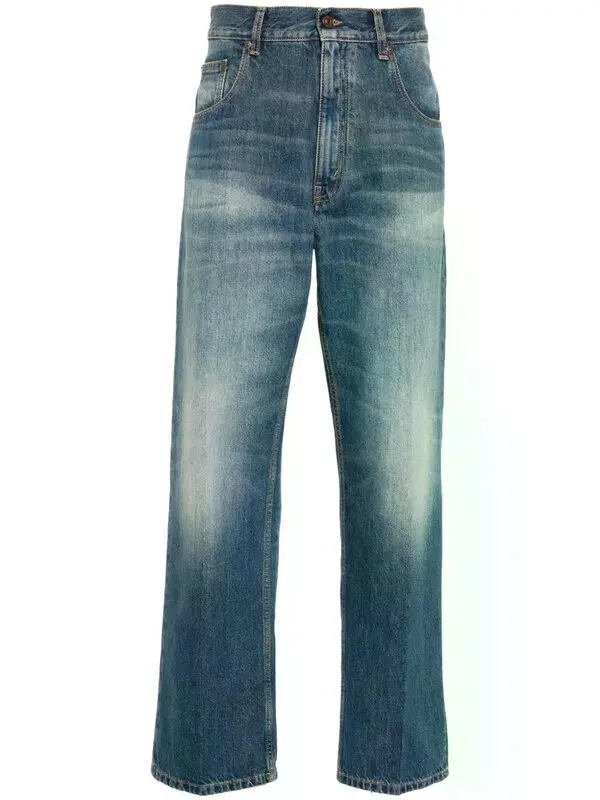 Victoria Beckham Logo-patch Straight Jeans
