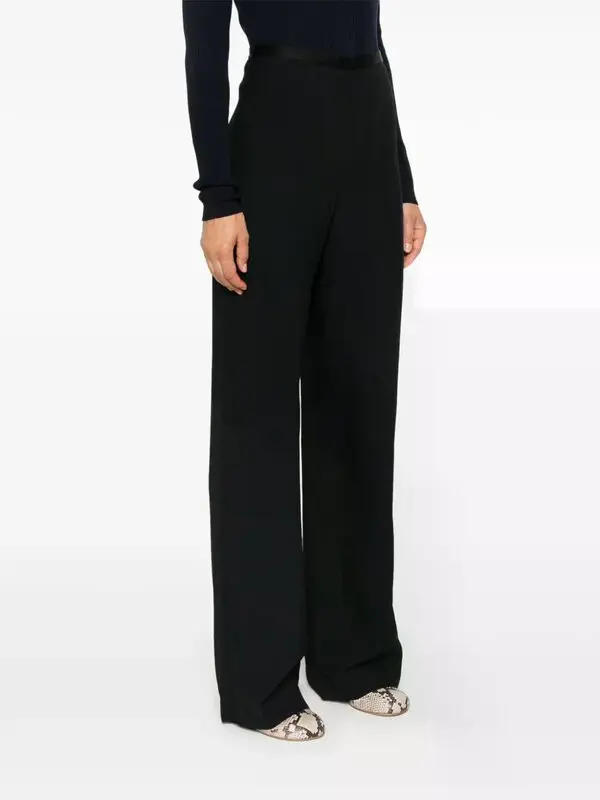 TALLER MARMO High-waisted Crepe Palazzo Pants
