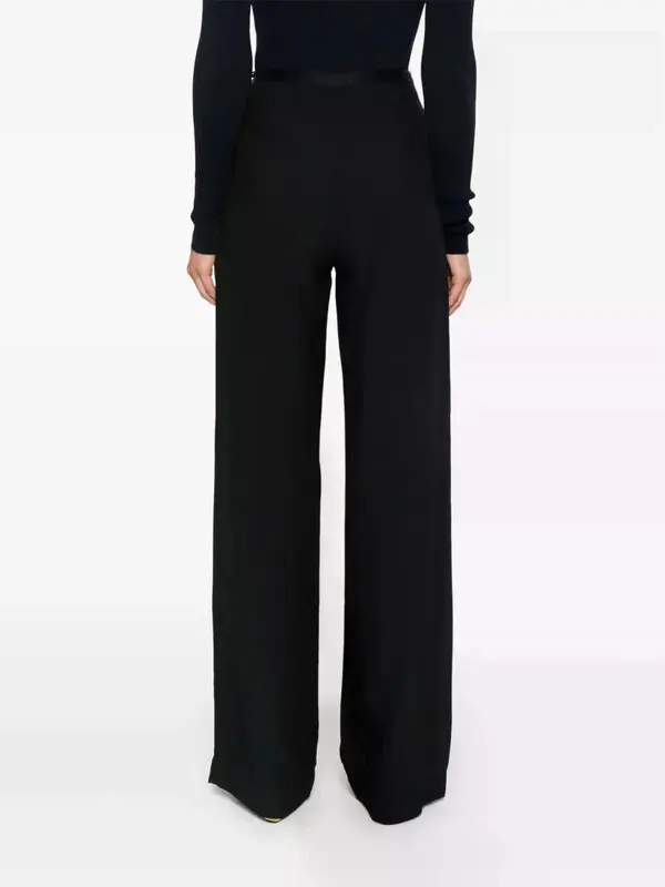 TALLER MARMO High-waisted Crepe Palazzo Pants