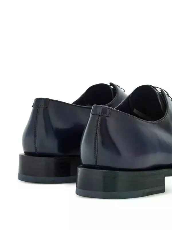 FERRAGAMO Tramezza Gradient Calfskin Oxford Shoes - Blue