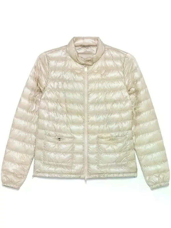Herno Padded Jacket With Zip-up Fastening - Neutrals