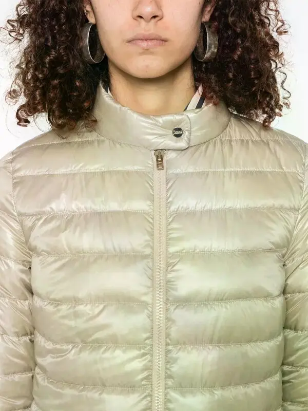 Herno Padded Jacket With Zip-up Fastening - Neutrals