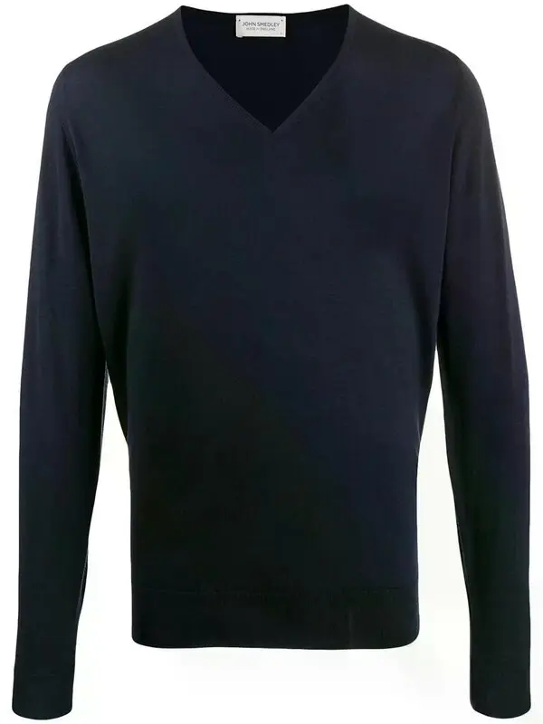 John Smedley Wool Knit Jumper - Blue