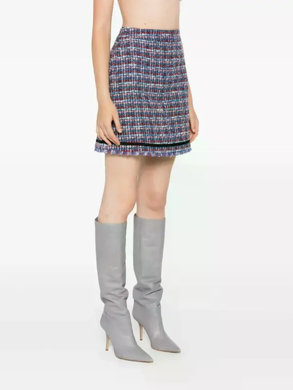 Karl Lagerfeld Bouclé A-line Mini Skirt