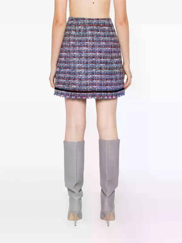 Karl Lagerfeld Bouclé A-line Mini Skirt