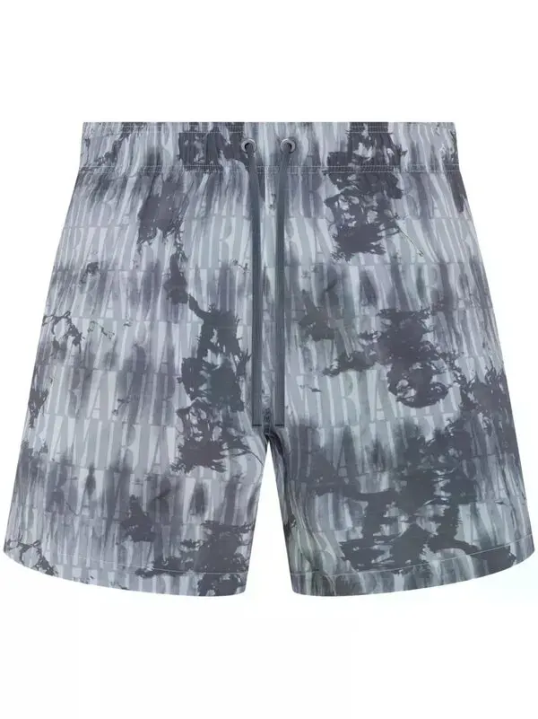 Amiri Tie-dye Swim Shorts - Grey