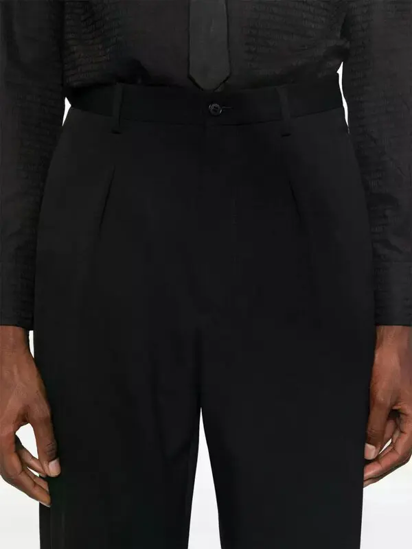 Giorgio Armani Straight-leg Trousers - Black