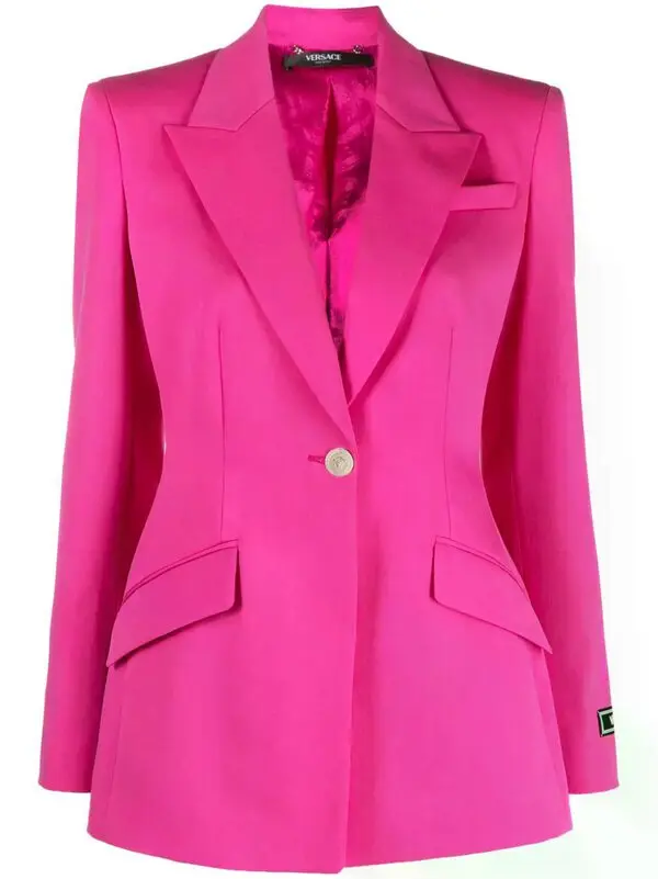 Versace Medusa Single-breasted Virgin Wool Blazer