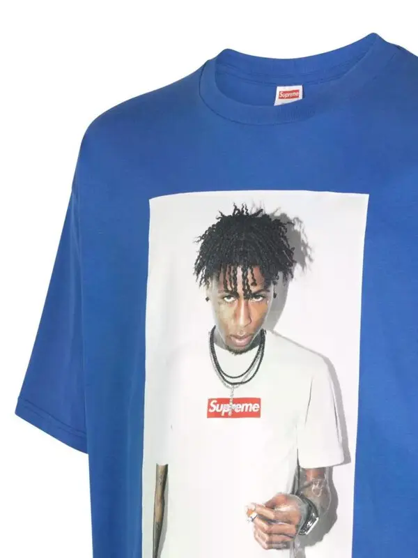 Supreme Cotton Photograph Print T-shirt - Blue
