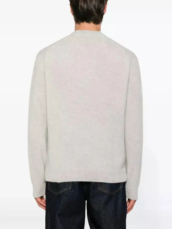 Maison Kitsuné Fox-motif Sweater - Grey