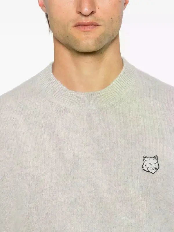 Maison Kitsuné Fox-motif Sweater - Grey